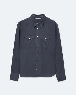 ALLSAINTS Hanway Regular-fit Tencel Shirt - Blue