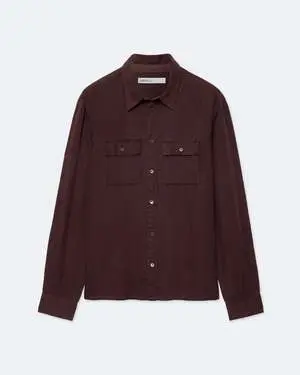 ALLSAINTS Bond Regular-fit Tencel Shirt - Red