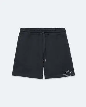 ALLSAINTS Raphy Logo Jersey Sweatshorts - Black