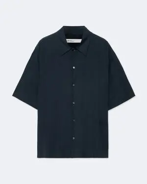 ALLSAINTS Archer Oversized Viscose Shirt Sky