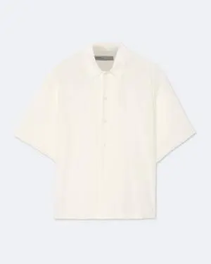 ALLSAINTS Archer Oversized Viscose Shirt - White