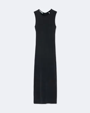 ALLSAINTS Ilia Twisted-back Bodycon Midi Dress - Black