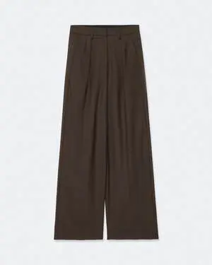 ALLSAINTS Laura Double-pleat Relaxed Wool-blend Pants
