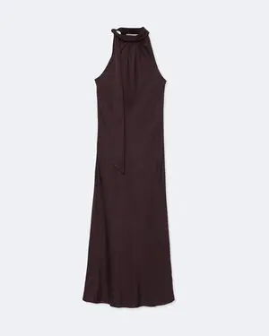 ALLSAINTS Beril Silk-blend Maxi Dress - Red