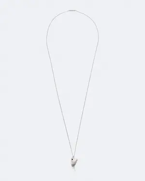 ALLSAINTS Talon Pendant Long Necklace - Silver