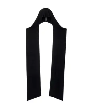 ALLSAINTS Brioni Alpaca-blend Hooded Scarf - Black