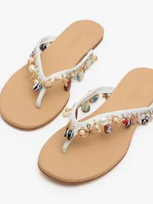 Christopher Esber Memento Charm Flip Flop