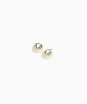 Dinosaur Designs Small Crescent Earrings By - Cream