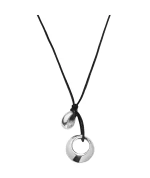 Agmes Rae Pendant Necklace With Black Cord - One-color