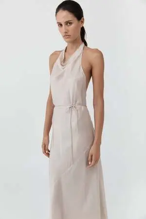 ST. AGNI Silk Wrap Dress