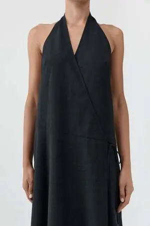 ST. AGNI Wool Wrap Dress