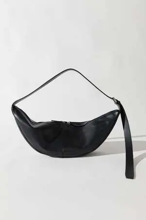 ST. AGNI Adjustable Slim Crescent Bag - Black