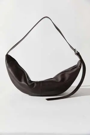 ST. AGNI Adjustable Slim Crescent Bag - Coffee
