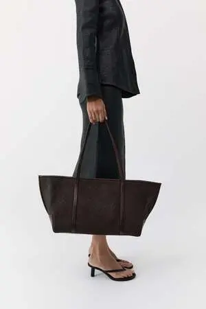 ST. AGNI Woven Bateau Tote