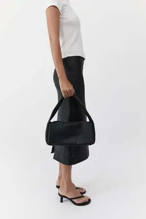 ST. AGNI Woven Slim Satchel