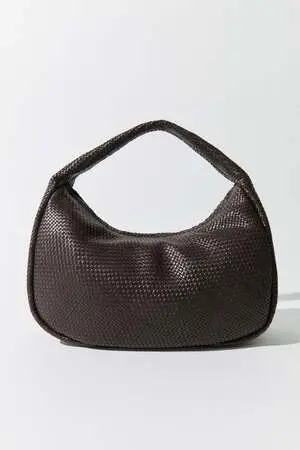 ST. AGNI Woven Large Bon Bon Bag - Coffee