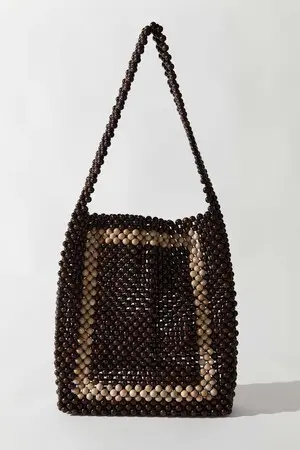 ST. AGNI Taxi Bag - Coffee/ecru
