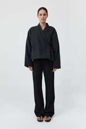 ST. AGNI Pillow Wool Wrap Jacket