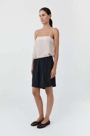 ST. AGNI Silk Everyday Relaxed Shorts