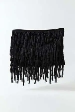 ST. AGNI Tassel Oversized Clutch