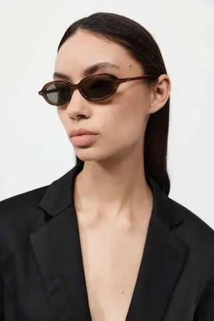 ST. AGNI 90s Slim Oval Sunglasses