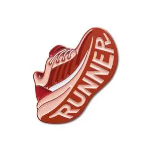 MAKE HEADS TURN Enamel Pin Runner Shoe - Red