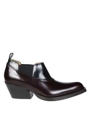 Marni Leather Ankle Boots - Marrone