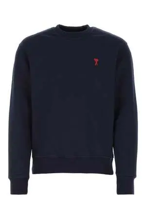 AMI Paris Organic Cotton Sweatshirt - Blue