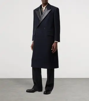 Burberry Wool Crathorne Tuxedo Coat