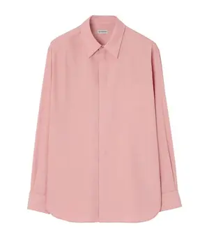 Burberry Silk Relaxed Shirt - Pink