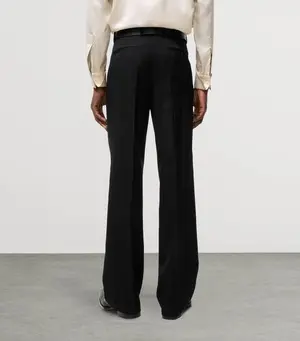 Burberry Wool Grain De Poudre Tailored Trousers