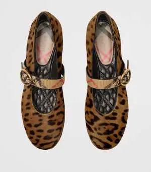 Burberry Leopard Print Robin Ballet Flats