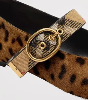 Burberry Leopard Print Robin Ballet Flats