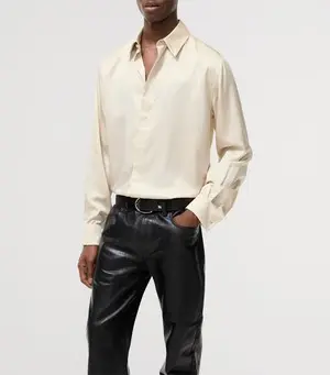 Burberry Silk Relaxed Fit Shirt