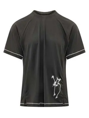 Y3 Gfx Run Short Sleeve Tee - Black