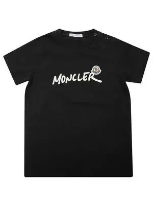 Moncler Baby Cotton T-shirt - Nero