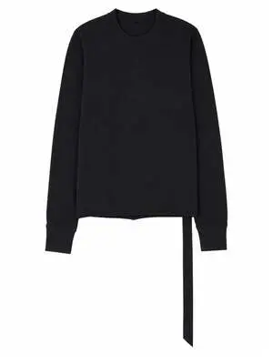 Rick Owens 100% Cotton T-shirt Made In Portugal - Black