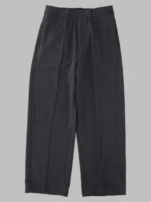 Emporio Armani 100% Cotton Tailored Trousers - Black