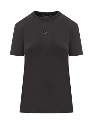 Dolce & Gabbana Classic T-shirt With Logo - Nero