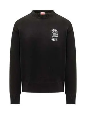 Kenzo Emblem Cotton Jumper - Noir