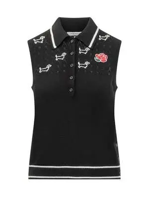 Thom Browne Logo Polo For The Modern Wardrobe - Black