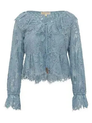 MICHAEL KORS Michael Michael Kors Chic Long Sleeve Lace Top