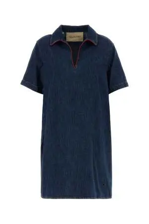 Valentino Garavani Denim Mini Dress - Blue