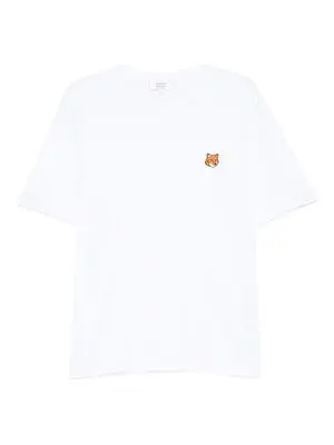 Maison Kitsuné Fox Enhanced Regular Fit T-shirt - White