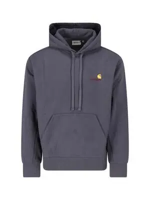 Carhartt Work In Progress Graphic Logo Pullover Hoodie - Grey