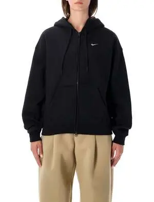Nike Studio Fleece Oversized Zip Hoodie - Nero