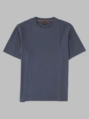 BOSS Cotton-blend Stretch T-shirt - Blue