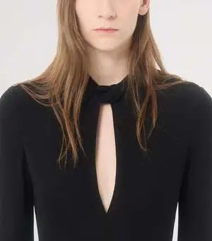 Valentino Garavani Keyhole Long-sleeve Top