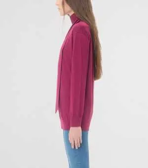 Valentino Garavani Wool Tie-neck Sweater