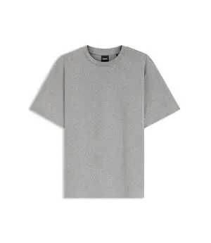 BOSS Relaxed-fit T-shirt In Mercerized Cotton - Light Grey